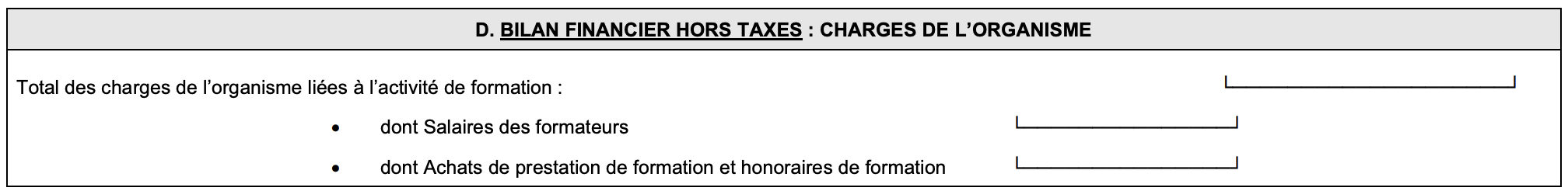 Bilan pédagogique et financier - cadre D - Schola Ingénierie